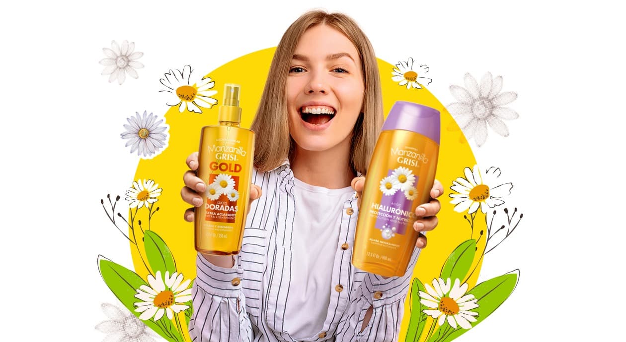 ¿Cómo aclarar el cabello de forma natural? | Manzanilla Grisi